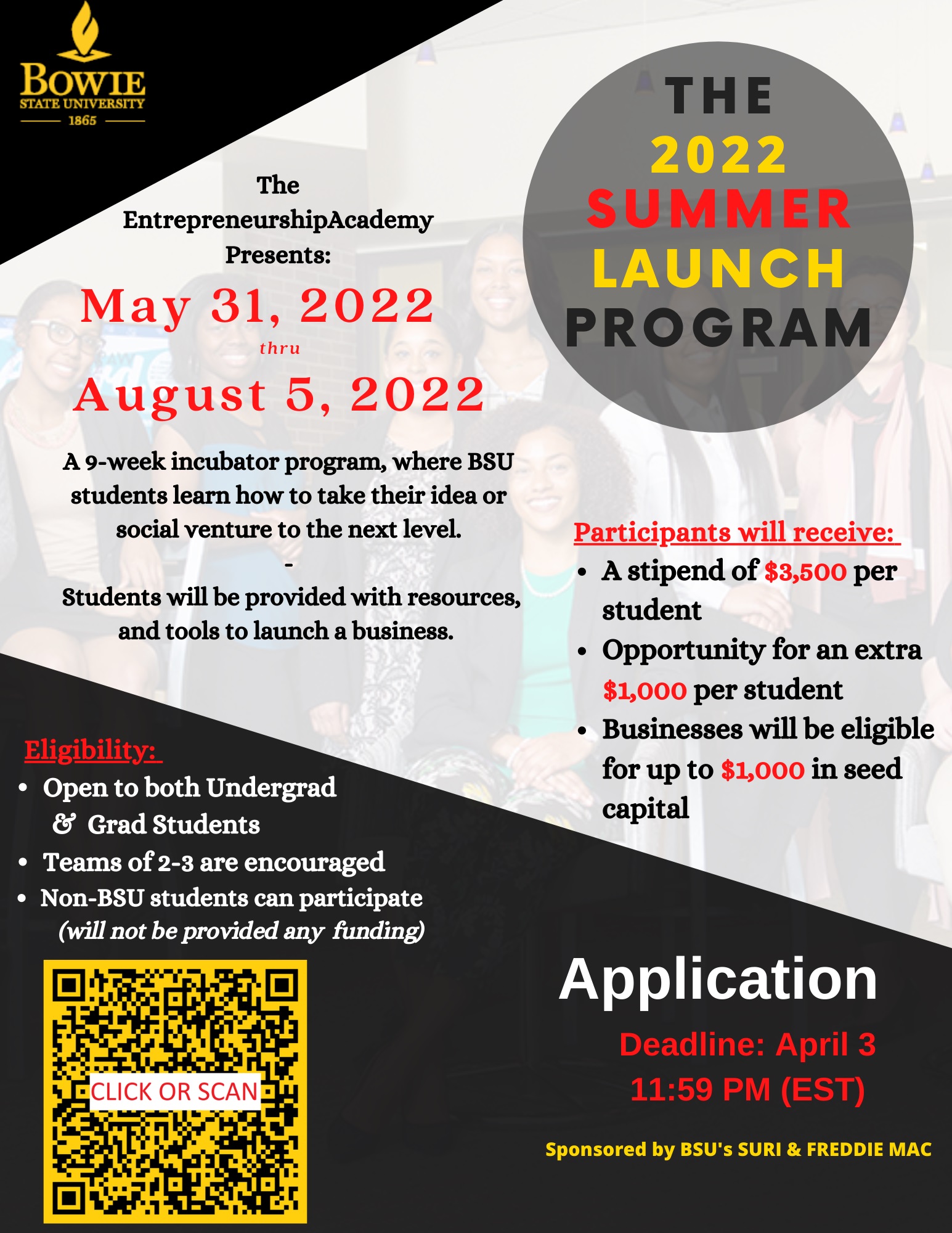 Summer Launch Program | Bowie State